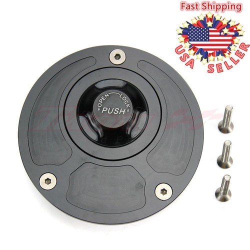 Keyless Fuel Gas Tank Cap Cover For Yamaha FZ1 FZ6R R6 R1 R3 FJR1300 ...
