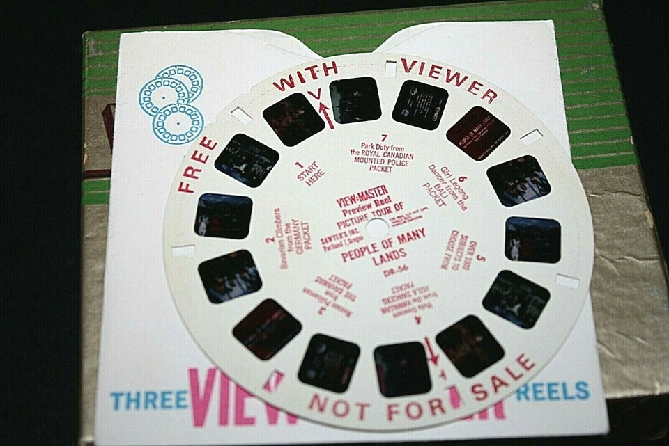 Vtg Viewmaster w/ Box Sample Disc Black Vintage -Z -9 | eBay