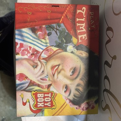 Blue Q Play Time Toy Box Hinged Cigar Box Tin Retro Collectible | eBay