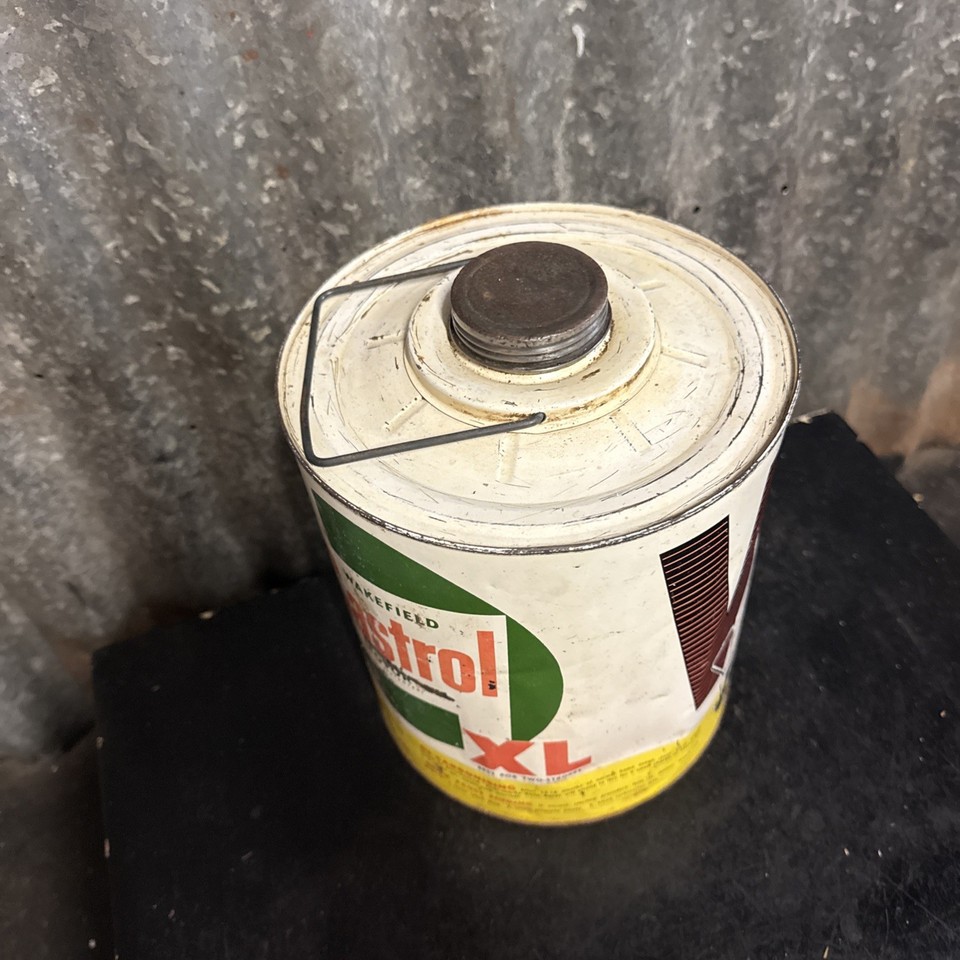 Wakefield Castrol Victa Mixing Can 1 Gallon Vintage Australian Tin ...