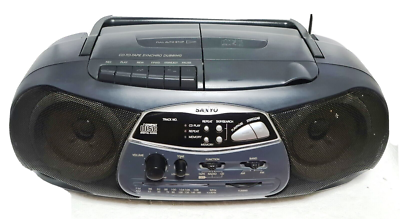 SANYO MCD-Z100F Radio / CD To Tape Portable Stereo Hi-Fi Boom Box ...