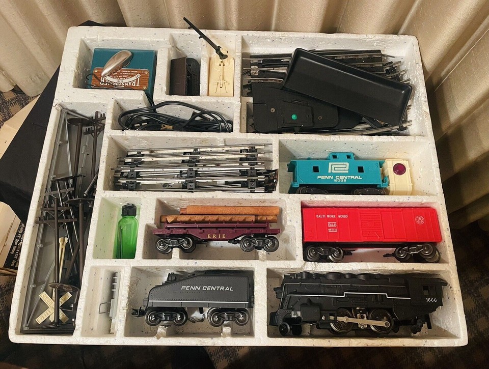 Marx Big Rail Work Train Set Original Box O Gauge Complete - Untested ...