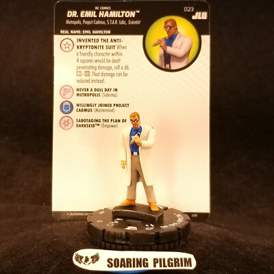 DR. EMIL HAMILTON - 023 Uncommon DC Justice League Unlimited Heroclix ...