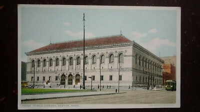 Public Library, Boston, MA - 1920, Phostint | eBay