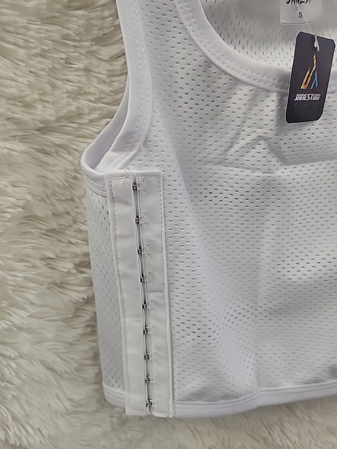 Chest Binder vest Tomboy Breathable Crop Tank Top Mesh see Through ...