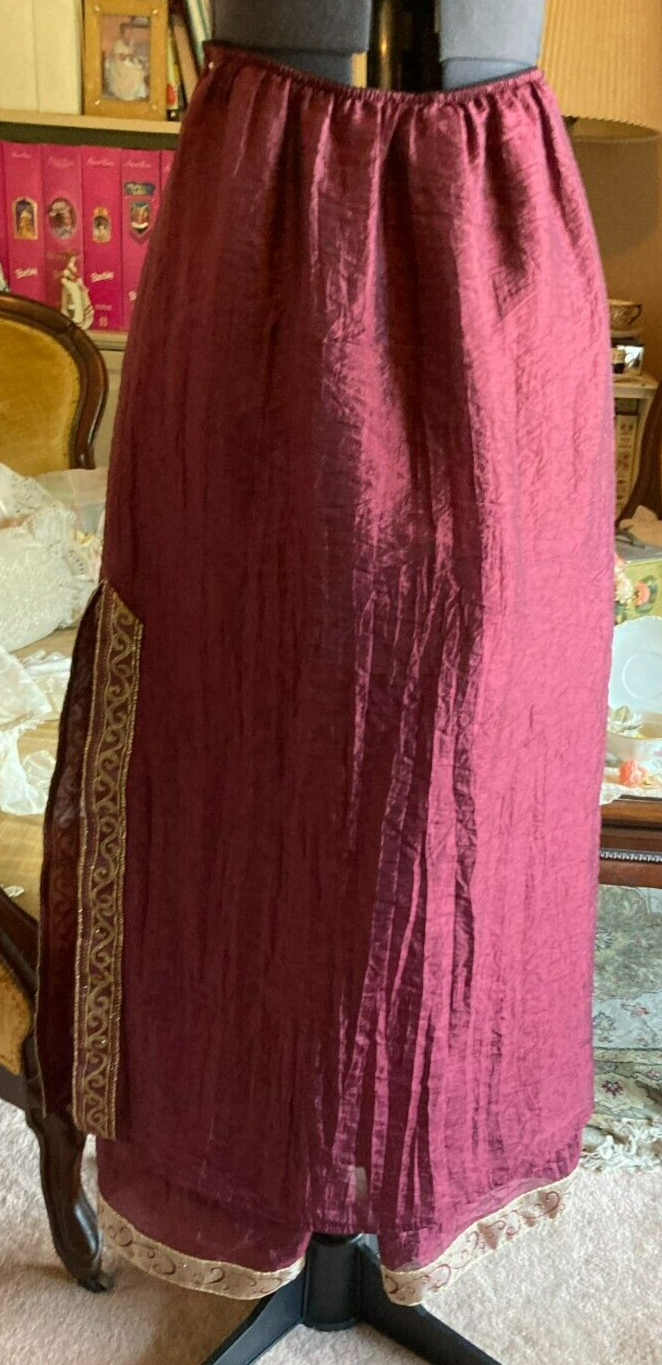 Renaissance Medieval Genie Jasmine Arabia Costume Skirted Pant Theater ...