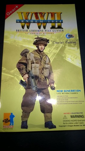Dragon Action Figure British Airborne Piat Gunner Arnhem 1944 1:6 NIB ...