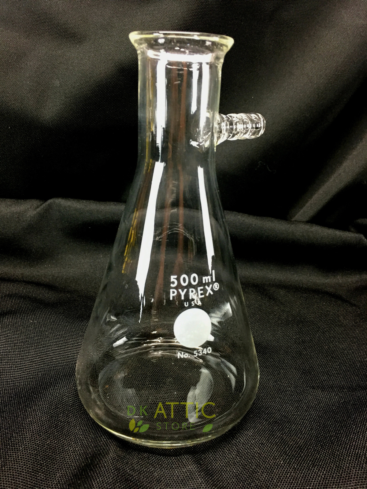 Pyrex Filter Flask, 500ml Series 5340 w/ Side Arm - NOS! Listing is for ...