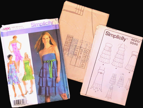 Simplicity Misses' Boho Ruffles Halter Summer Dresses Sewing Pattern (4 ...