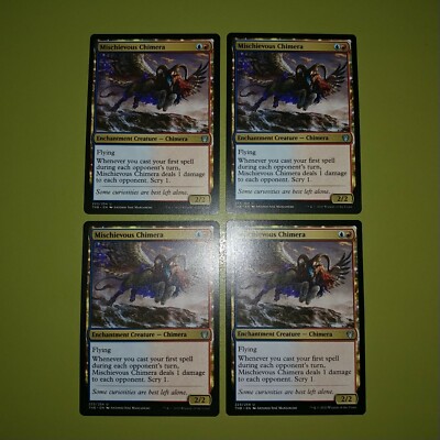 Mischievous Chimera x4 Theros: Beyond Death 4x Playset Magic the ...