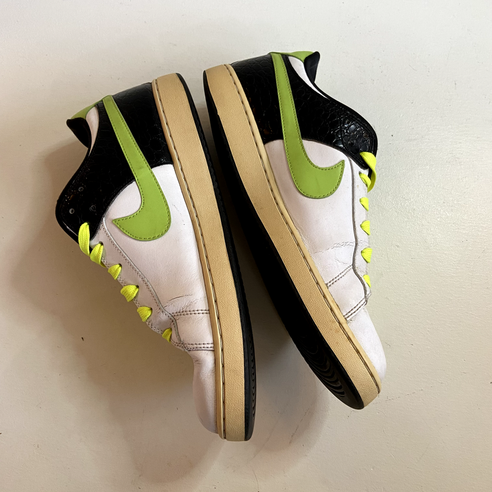 Nike Dunks Santa Cruz Brown Leather Fat Tongue Skate Shoe Sz 10 White ...
