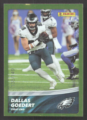 2022 Panini Sticker & Card Collection Dallas Goedert #38 Yellow 135/149 ...