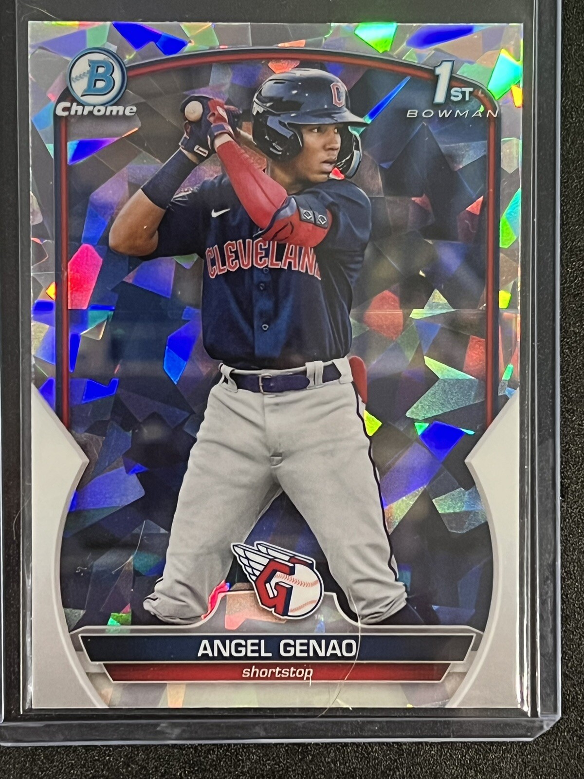 2023 Bowman Chrome 1st Bowman Angel Genao ATOMIC Refractor BCP-140 ...