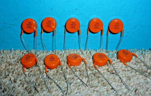 10 Sprague CM Ceramic Disc Capacitors .001uf 15KV 15000V 1000pf NOS | eBay