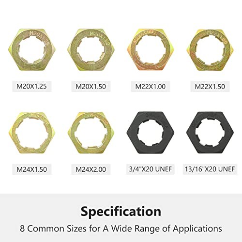 8pc Axle Spindle Metric & SAE Fractional Cleaning and Rethreading Set ...