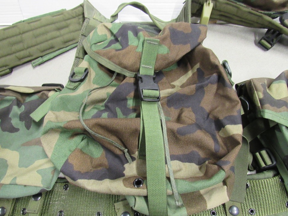 Blackhawk Old Gen H-Harness LBE Flotation Vest Rig w/ Camo Pouches NSW ...