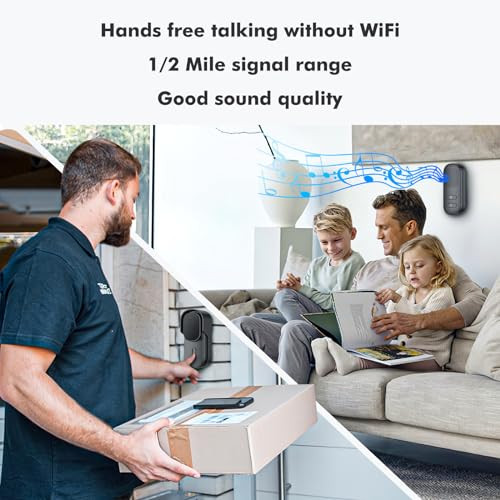 Hands Free Wireless Intercom Doorbell for Home Classroom, Two-Way | eBay