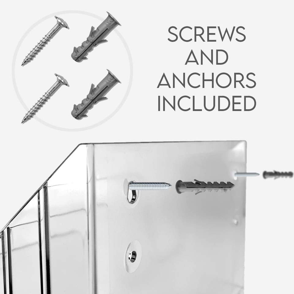 Horizontal Triple File Folder Holder Organizer Manila Folders Letter ...