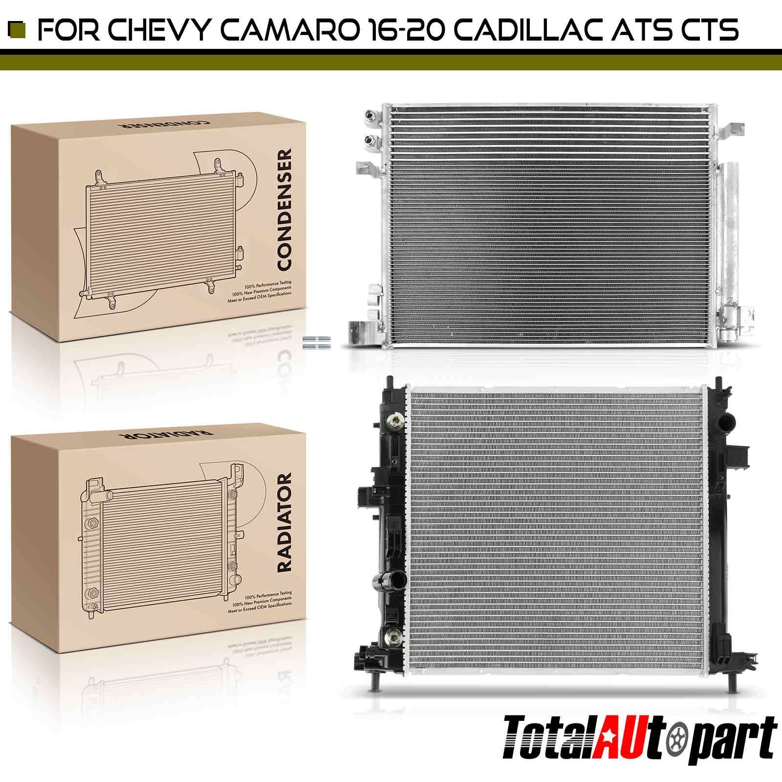 New Radiator & AC Condenser Cooling Kit for Chevrolet Camaro Cadillac ...