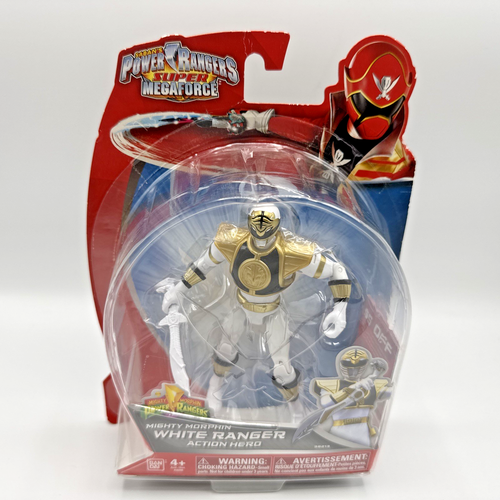 Power Rangers Super Megaforce Mighty Morphin' White Ranger Action Hero ...