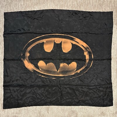 Vintage 1989 D C Comics Batman Logo Tapestry Banner Sign Old Store ...