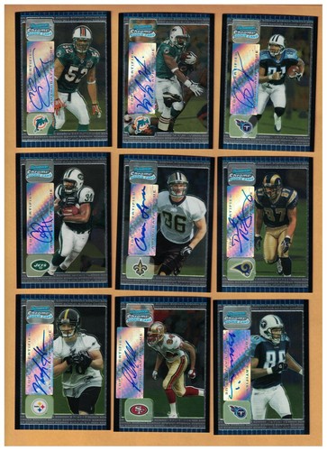 DANTE RIDGEWAY 2005 BOWMAN CHROME AUTOGRAPH Rookie FOOTBALL Card SIGNED ...