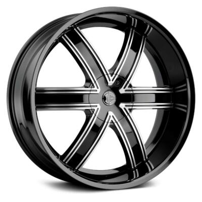 24 inch 24x10 2CRAVE BK No44 Black Machined wheels rims 6x135 +15 | eBay