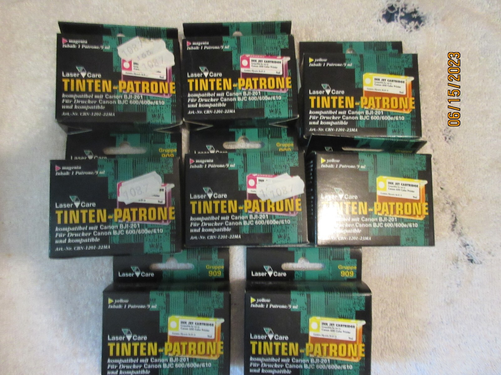 NEW in BOX Apple Color StyleWriter PRO Ink Cartridge Lot of 8 Magenta ...