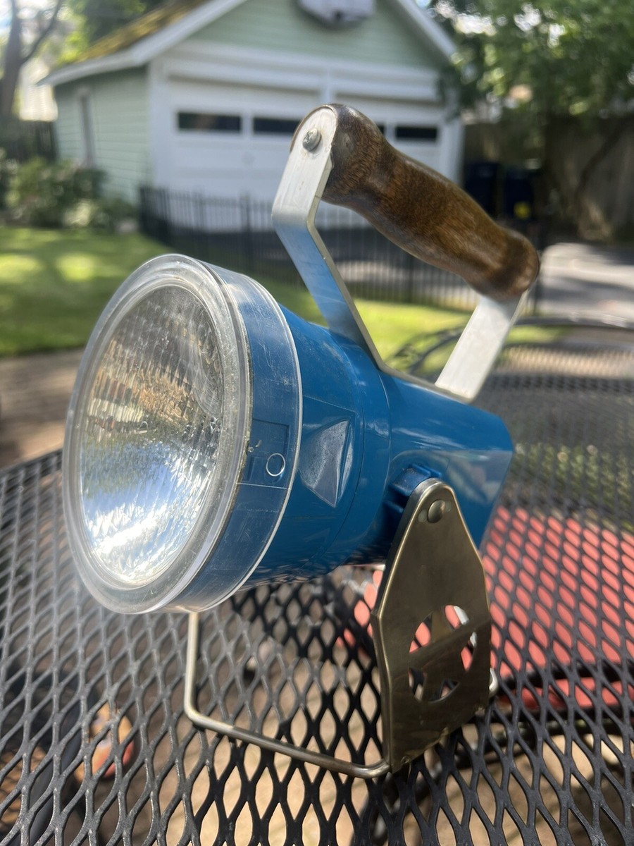Blue Star With Old Railroad Signal Lantern Vintage Brass Starboard And