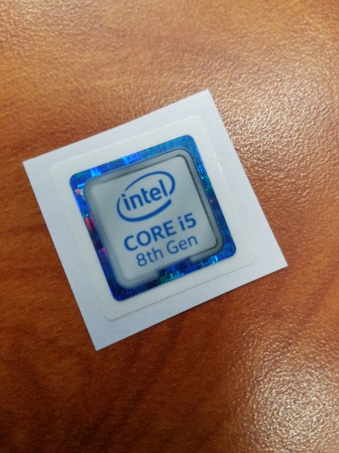 INTEL CORE i5 8th Gen CPU STICKER DECAL COMPUTER PC CASE BADGE | eBay