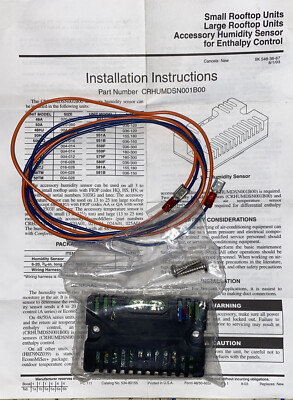 Carrier Rooftop Humidity Sensor CRHUMDSN001B00. | eBay