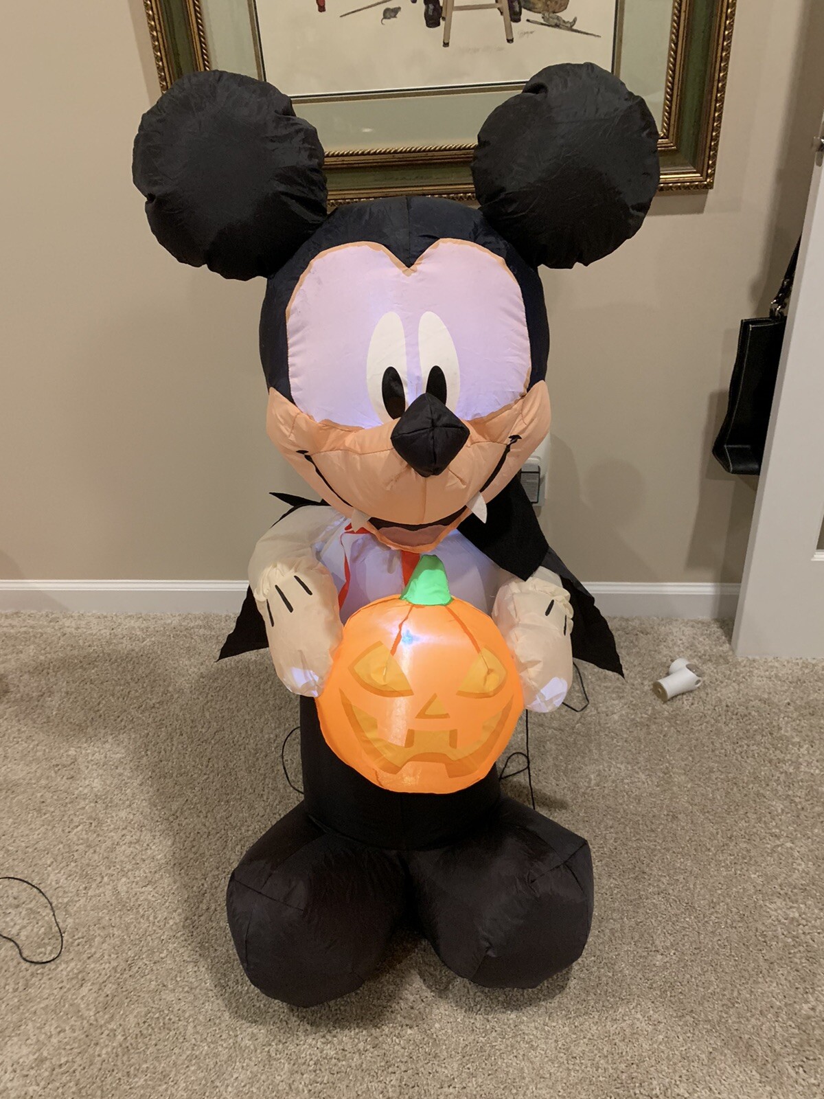 3 1/2 foot lighted Halloween Blow-up Mickey Mouse with fangs | eBay