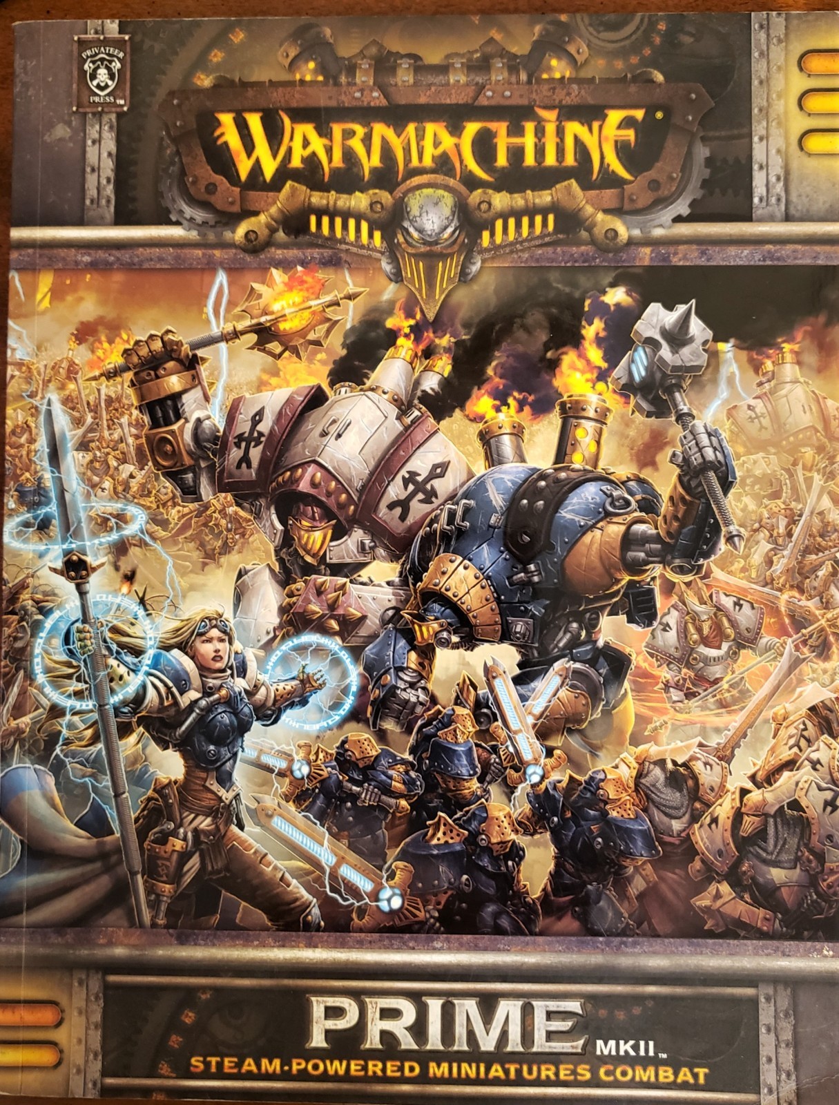Warmachine Prime MKII Steam Powered Miniatures Combat Book First ...