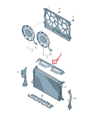 NEW AUDI Q8 4M UPPER RADIATOR SUPPORT AIR DUCT 4M8121285H ORIGINAL | eBay