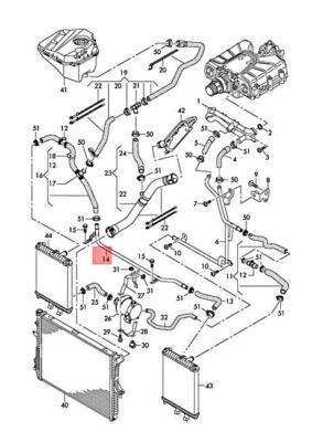 Genuine AUDI Q7 Coolant Pipe 7L8121065AB | eBay