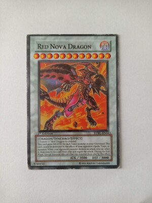 YUGIOH 1ST ED RARE RED NOVA DRAGON | eBay