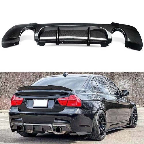For BMW E92 E93 328i 335i M-Tech 07-13 ABS Carbon Fiber Rear Diffuser ...