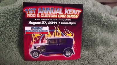 2011 1st Annual Rod & Custom Car Show Kent Washington Show Dash Plaque ...