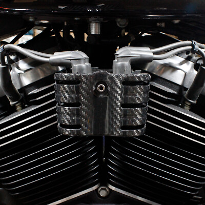 Carbon Fiber Trim Cover of Iginition Coil for Harley Davidson 18-2024 ...