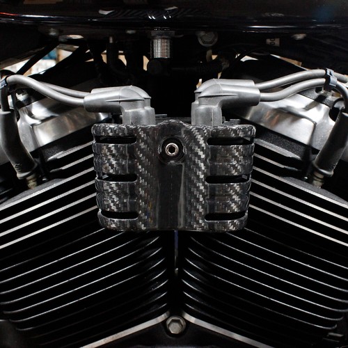 Carbon Fiber Trim Cover of Iginition Coil for Harley Davidson 18-2024 ...