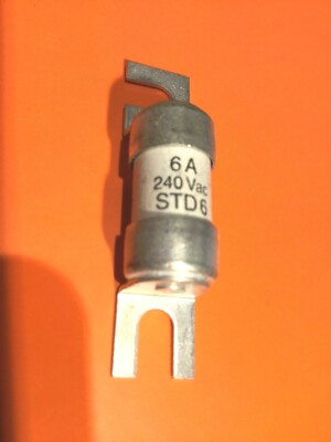 BUSSMANN STD 6A FUSE LINK Bolted Tag LST 6AMP 240V Street Light Fuse ...