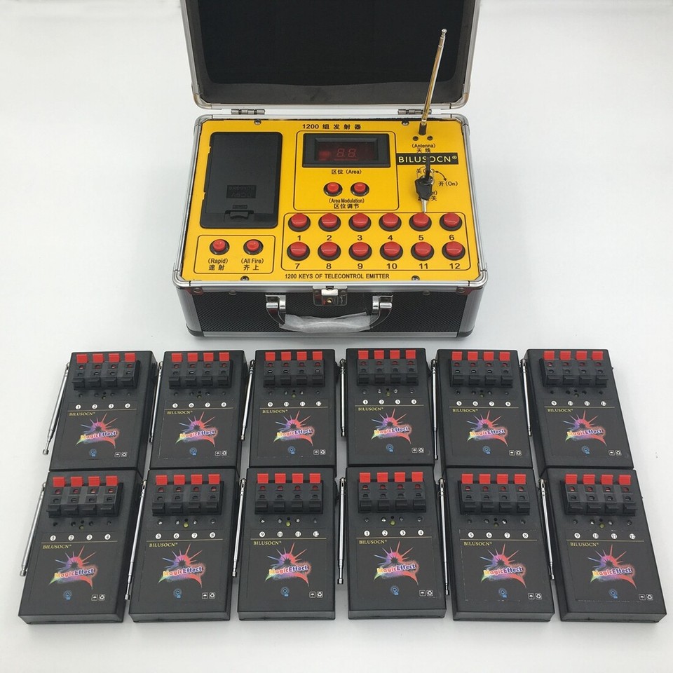 48 cues Wireless Fireworks Firing system remote control fire control ...