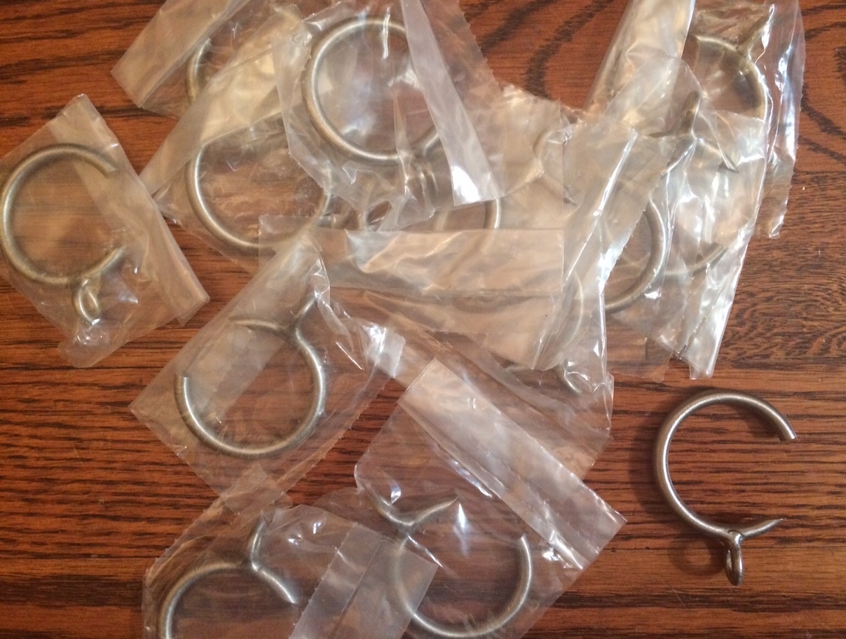 MORGIK Metal Drapery 'C' Rings 1 3/4" Hardware Custom Brushed Stainless ...
