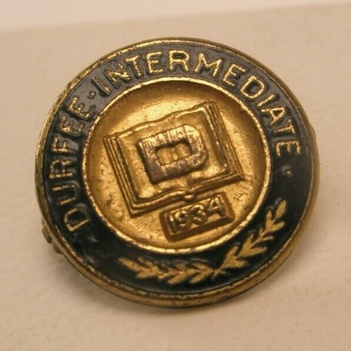 Durfee Intermediate 1934 Vintage Tie Tack Lapel Pin WEHRING BROS ...