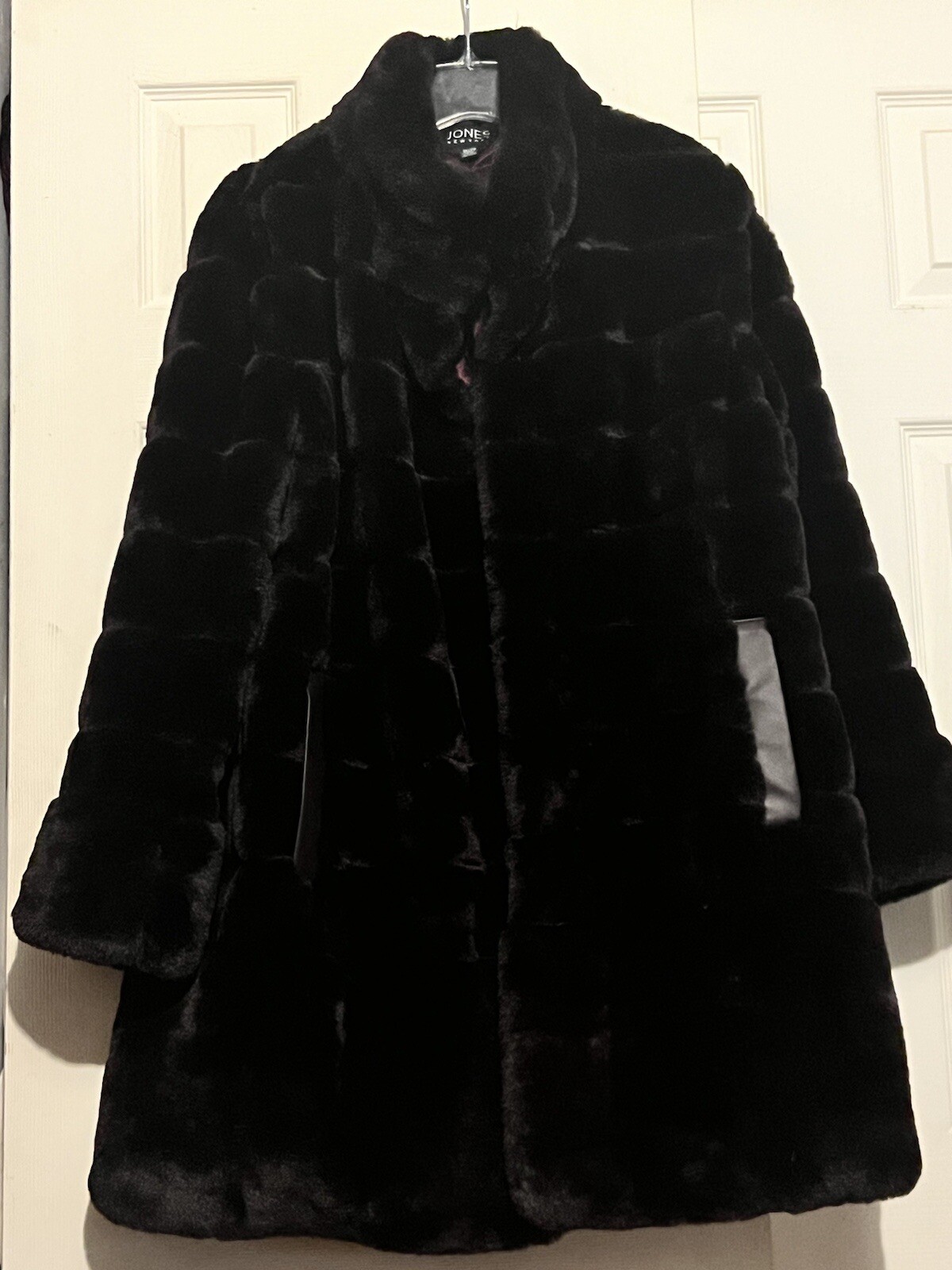 Jones New York Women's Winter Church Formal Faux Fur Coat Jacket plus ...