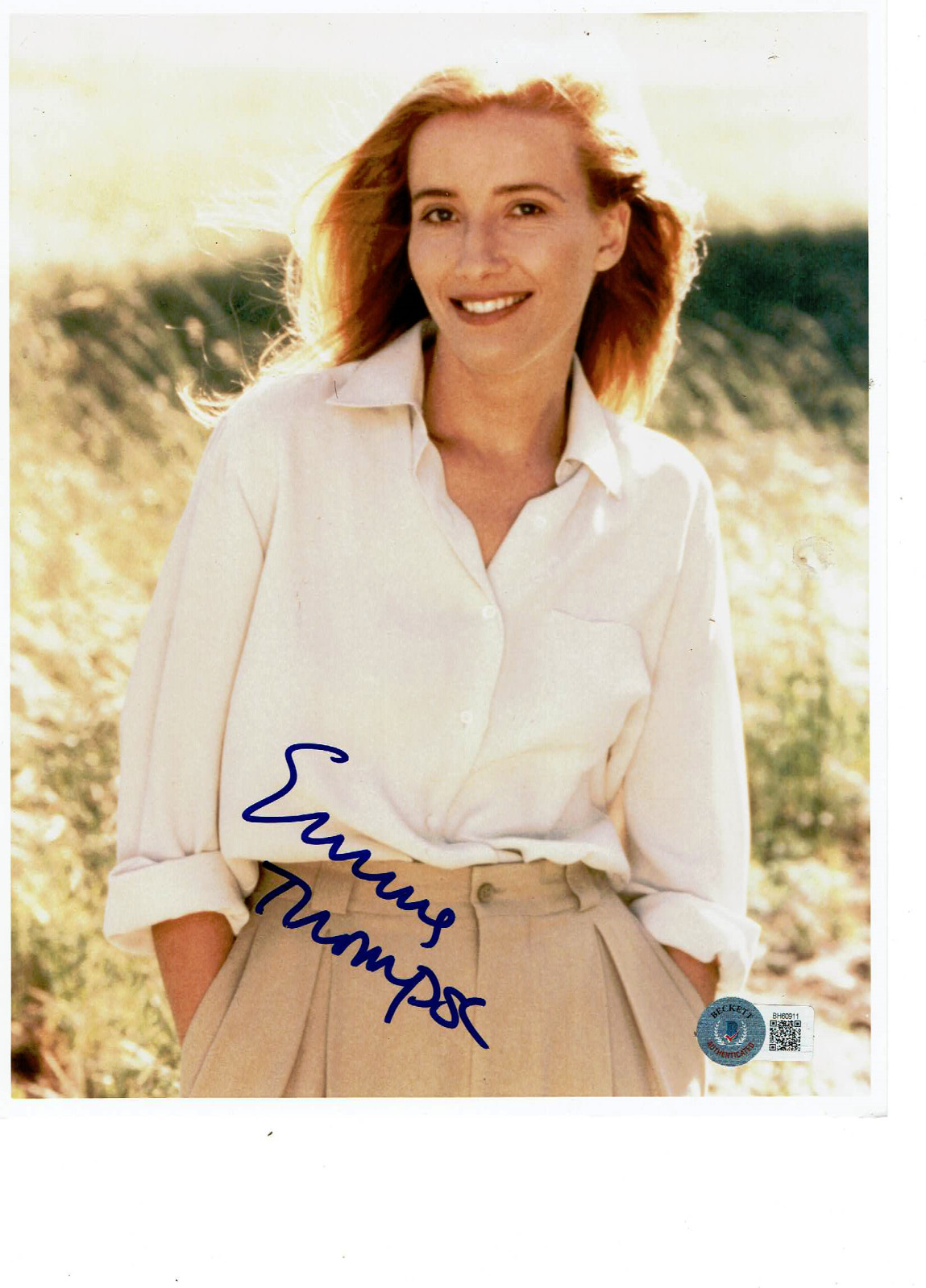Harry Potter actress Emma Thompson autographed 8x10 color posed photo ...