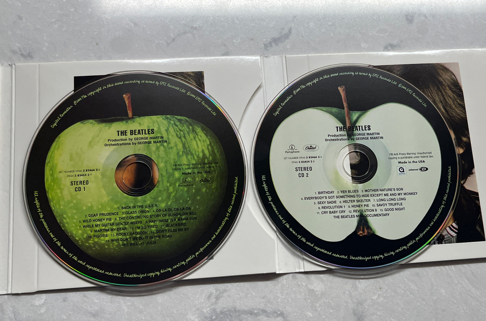 The Beatles: White Album (CD, 2009) w/ Poster + Dust Cover + Inserts ...