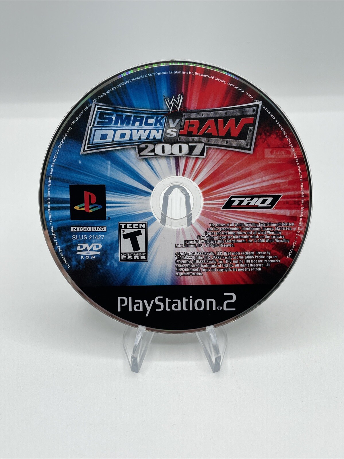 WWE Smackdown VS Raw 2007 Playstation 2 PS2 THQ Disc Only Tested | eBay