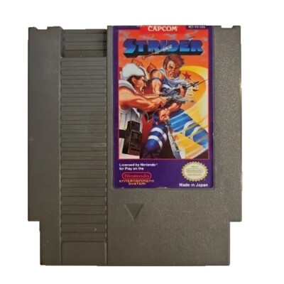 Vintage STRIDER NES Nintendo GAME Cart Cartridge 1989 Tested ...