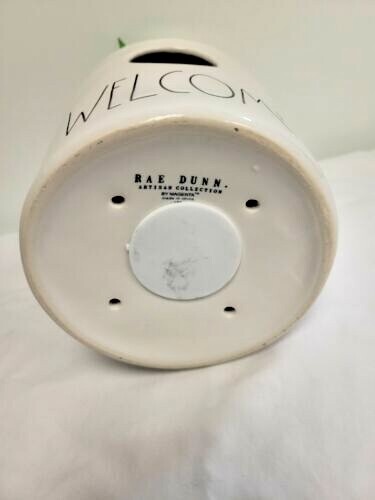 Rae Dunn WELCOME Round LL Birdhouse Double Sided w/ Bumble Bee On Back ...